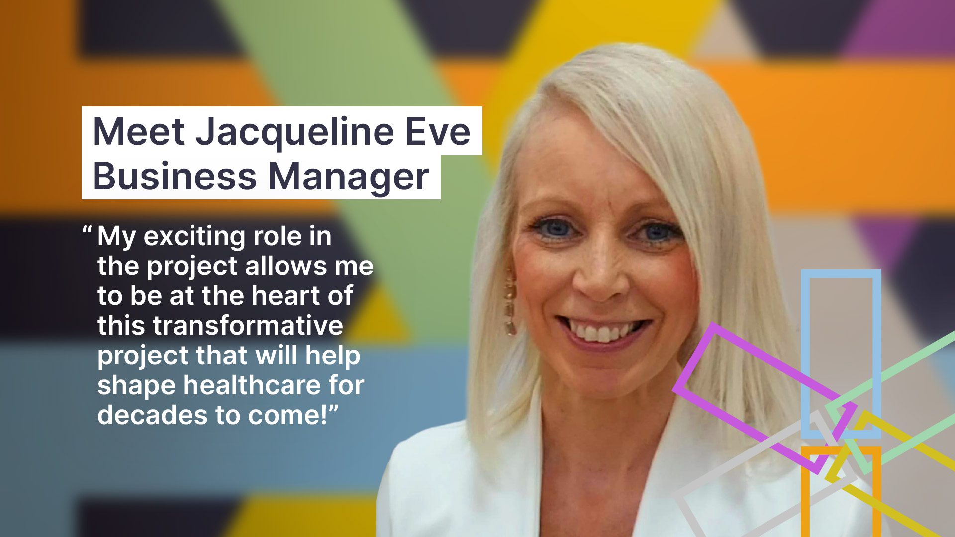 MRP Team Spotlight - Jacqueline Eve, Business Manager at Monklands Replacement Project, NHS ...